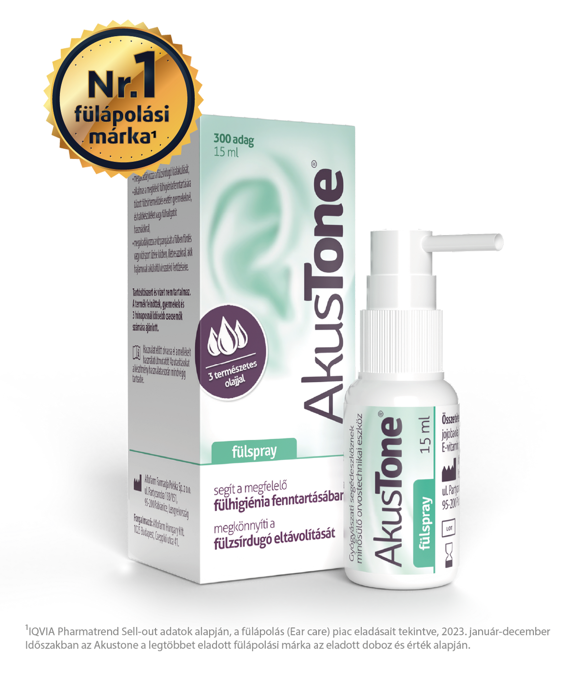 AkusTone fülspray 15 ml